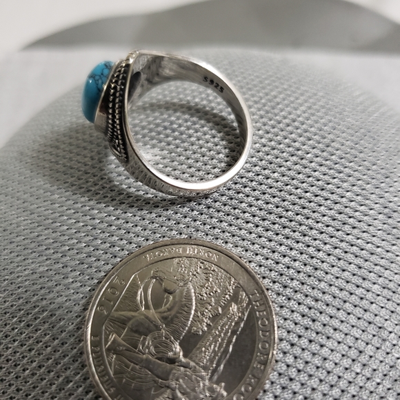 Jewelry | Sterling Silver 925 Turquoise Ring | Poshmark